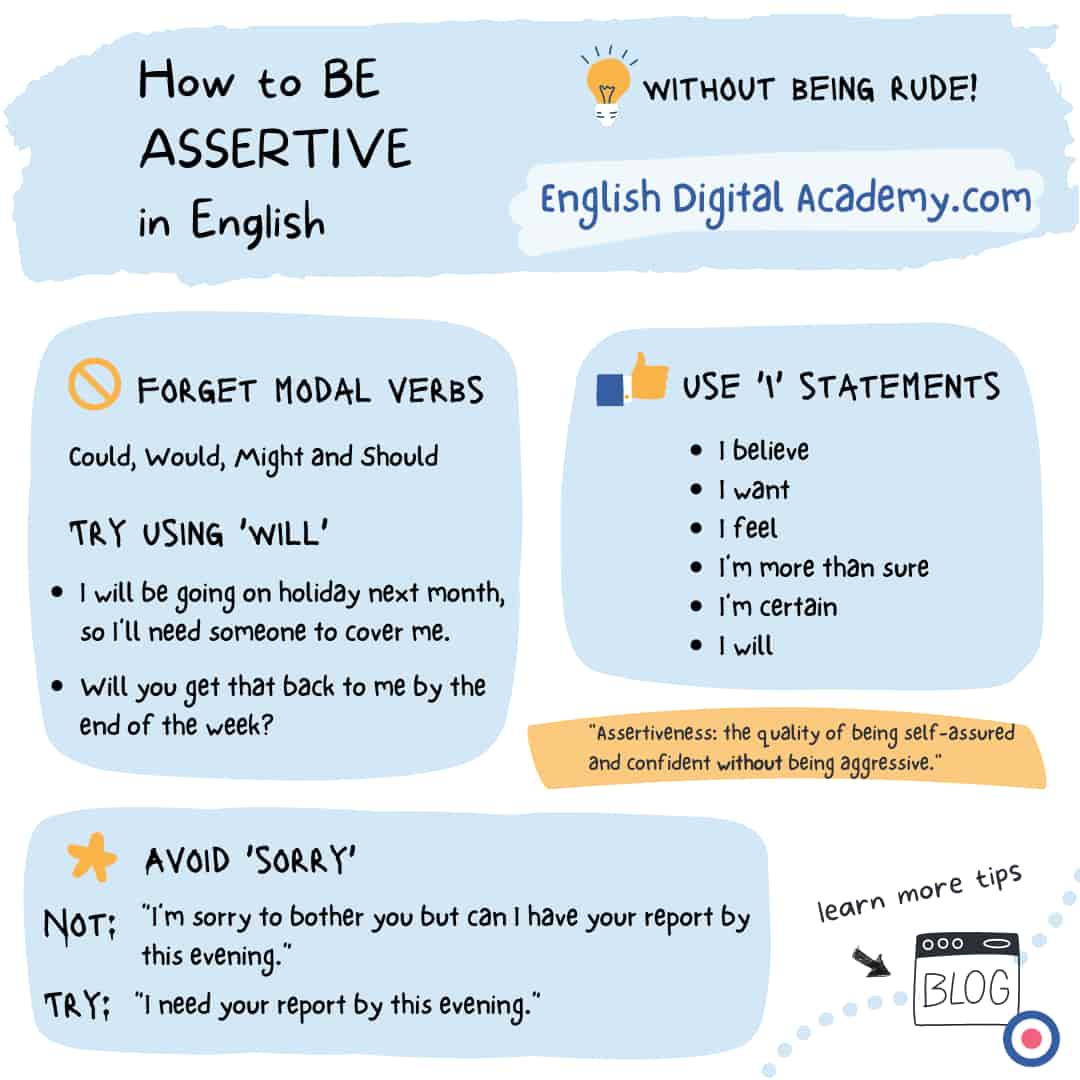 How to be assertive in English